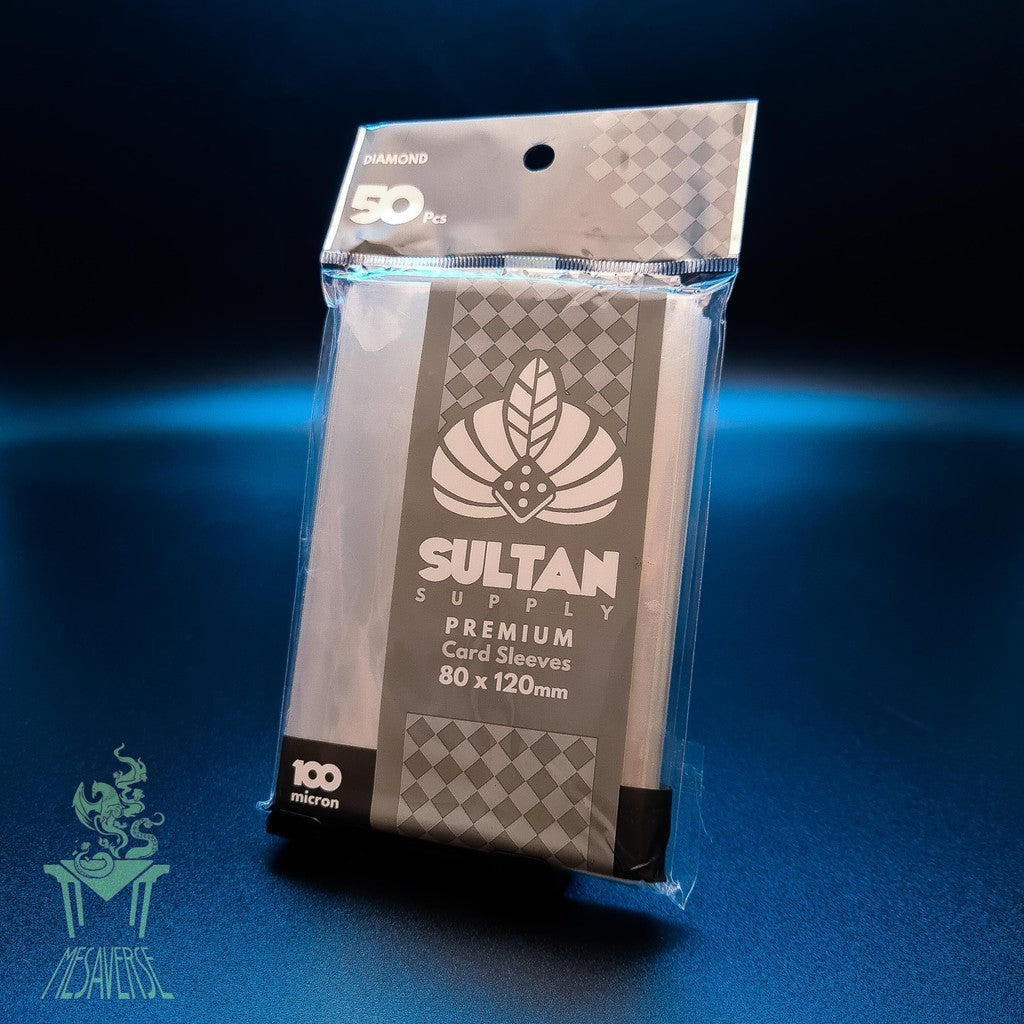 Sultan Supply Premium Card Sleeves: 80 x 120 mm Diamond – Mesaverse